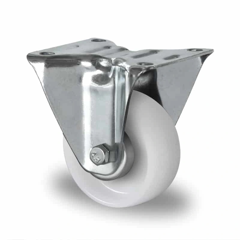 Plasthjul, Fast hjul med plade | Industri-hjul.dk